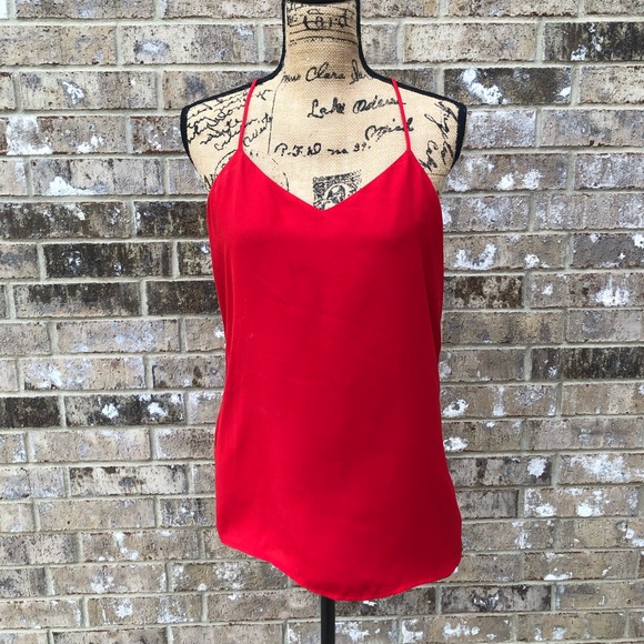 Express | Tops | Express Red And Black Reversible Camisole | Poshmark